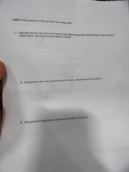 Solved PART II (all questions in this part carty two marks | Chegg.com