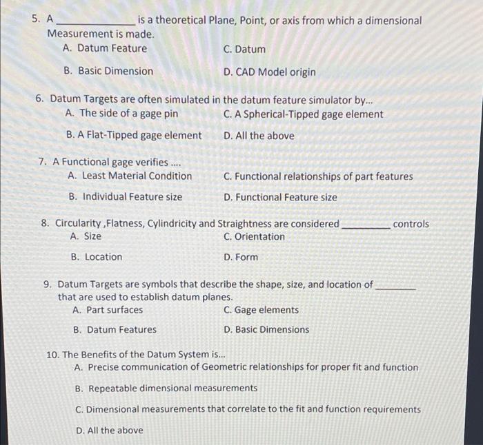 Solved Circle Correct Answer 1. BASIC dimensions .... A. Can | Chegg.com