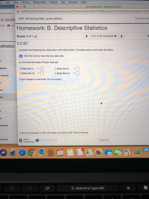 Solved le Edit View History Bookmarks People Tab Window Help | Chegg.com