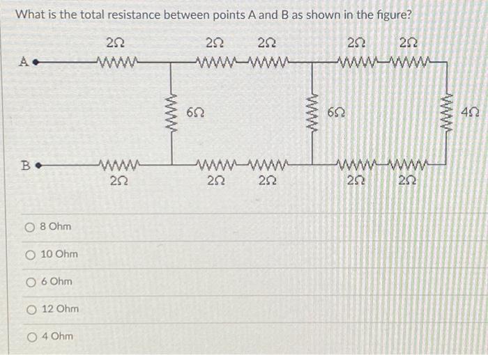 [Solved]: plz help asap What is the total resistance between