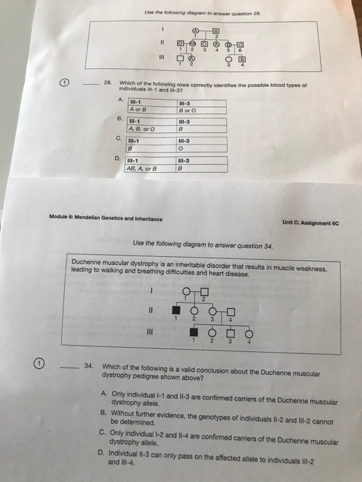 Solved Use the following diagram to answer question 28. 28. | Chegg.com