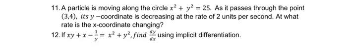 Solved I need these completely done work shown and | Chegg.com