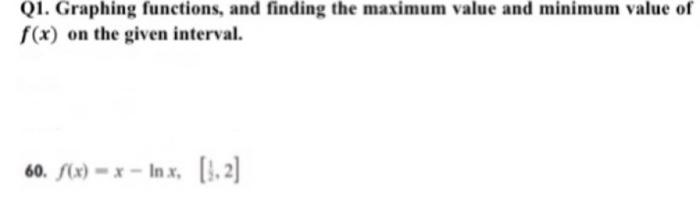 Solved Q1. Graphing functions, and finding the maximum value | Chegg.com