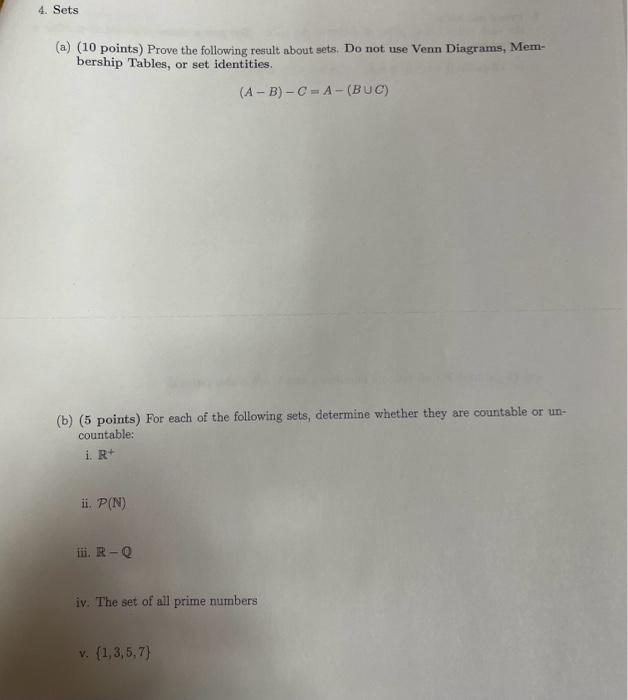 Solved (a) (10 points) Prove the following result about | Chegg.com