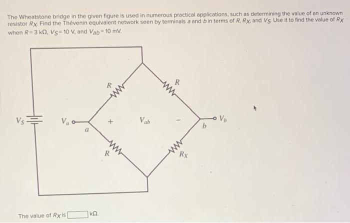 Solved The Wheatstone bridge in the given figure is used in | Chegg.com