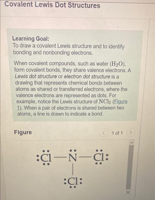 Solved Covalent Lewis Dot Structures Learning Goal: To draw | Chegg.com