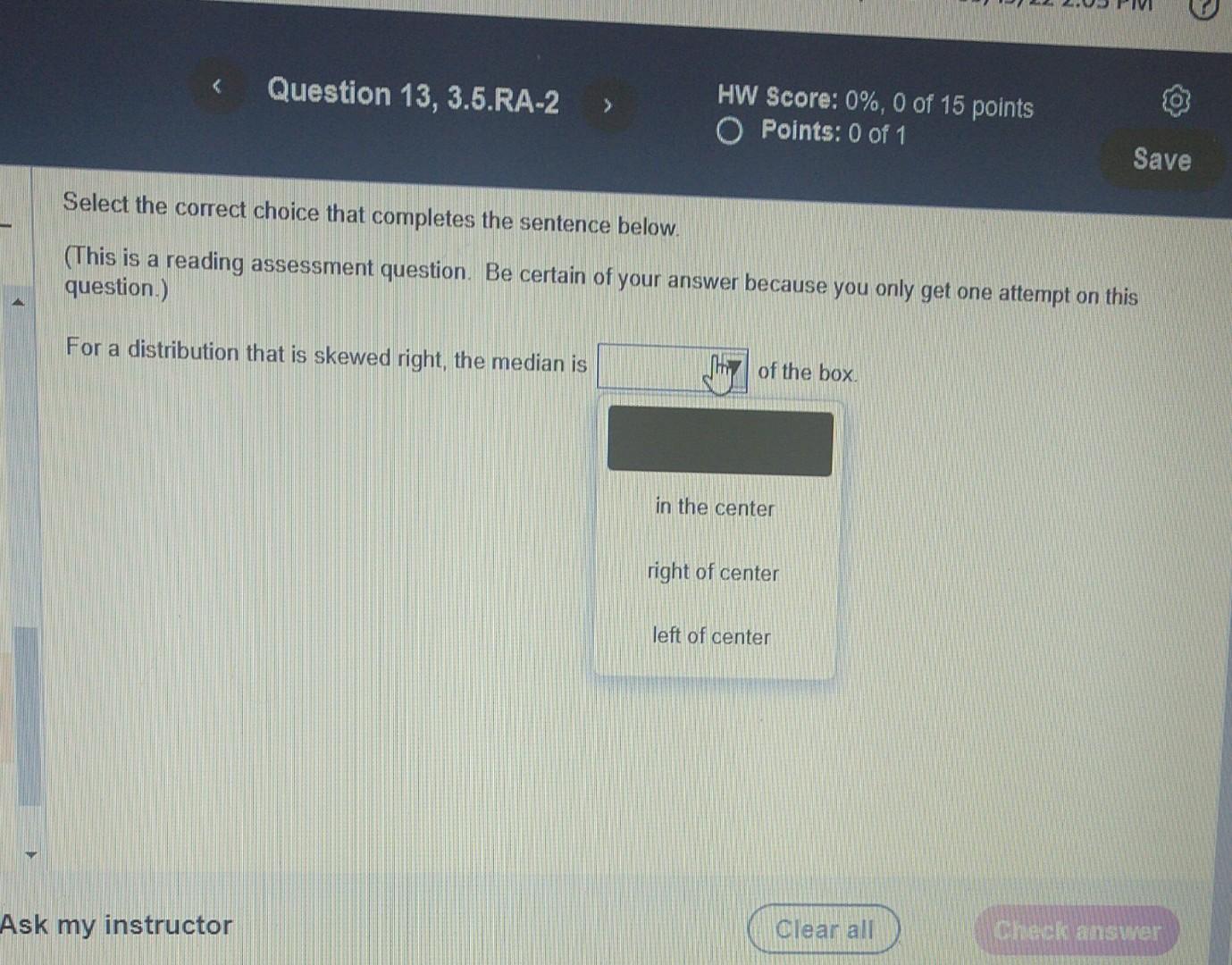 Solved Select the correct choice that completes the sentence | Chegg.com