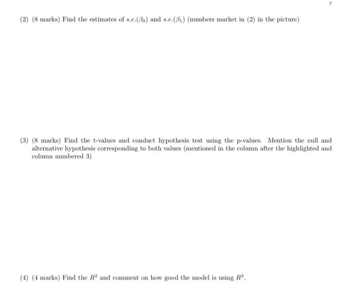 Solved Problem 2. (50 marks) Flavor deterioration study. The | Chegg.com