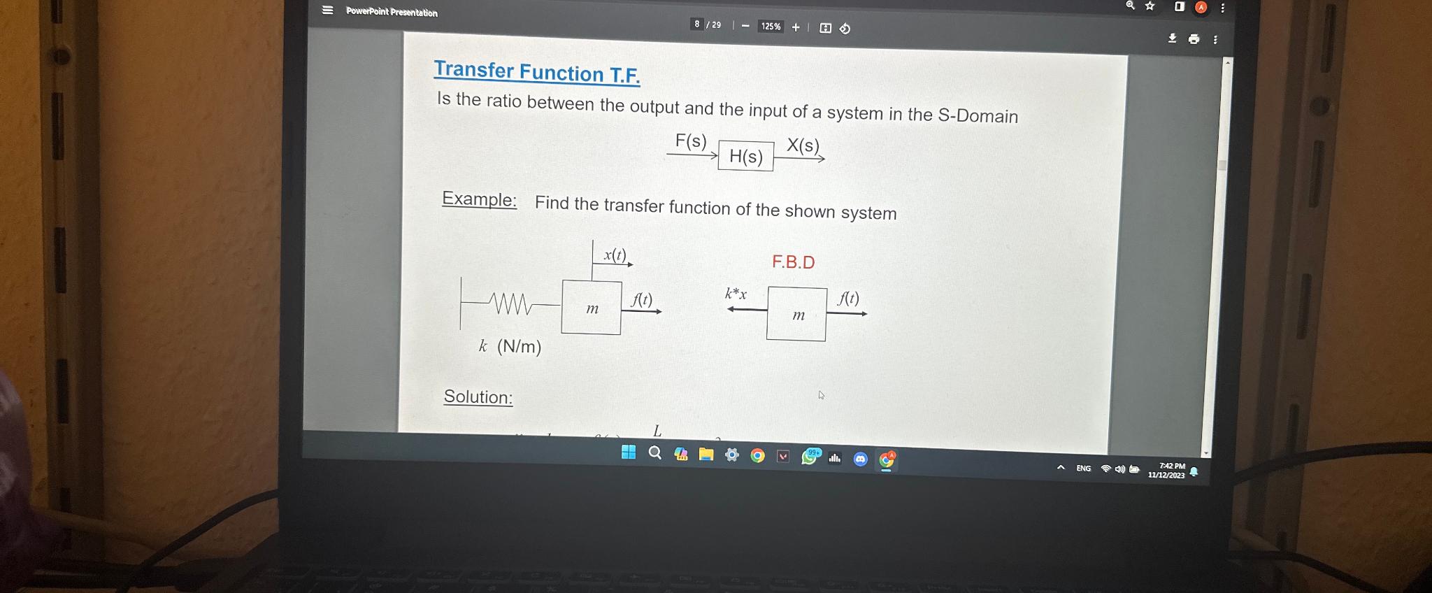 Solved Transfer Function T.F.Is the ratio between the output | Chegg.com