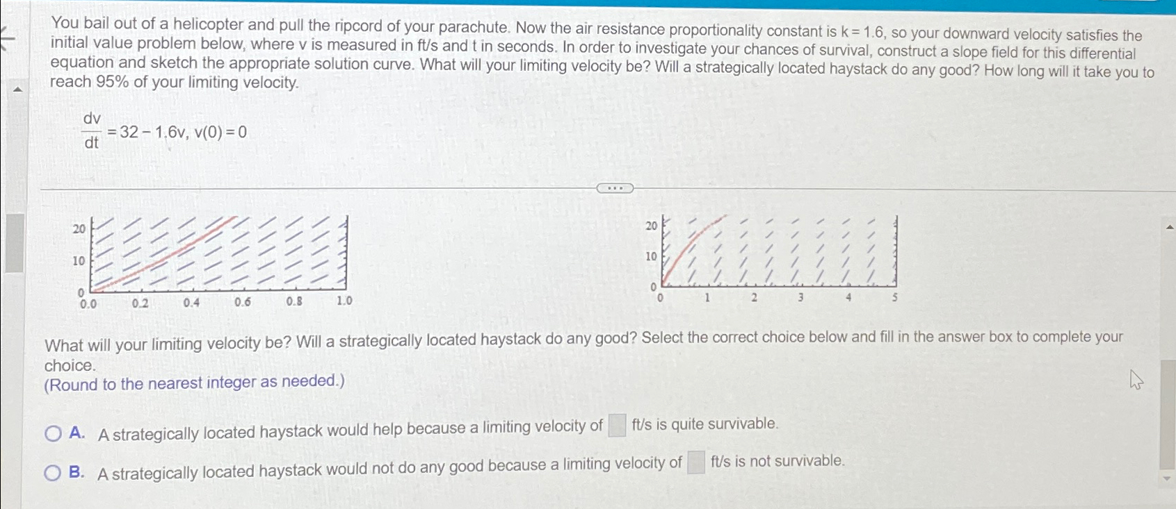 Solved You bail out of a helicopter and pull the ripcord of | Chegg.com