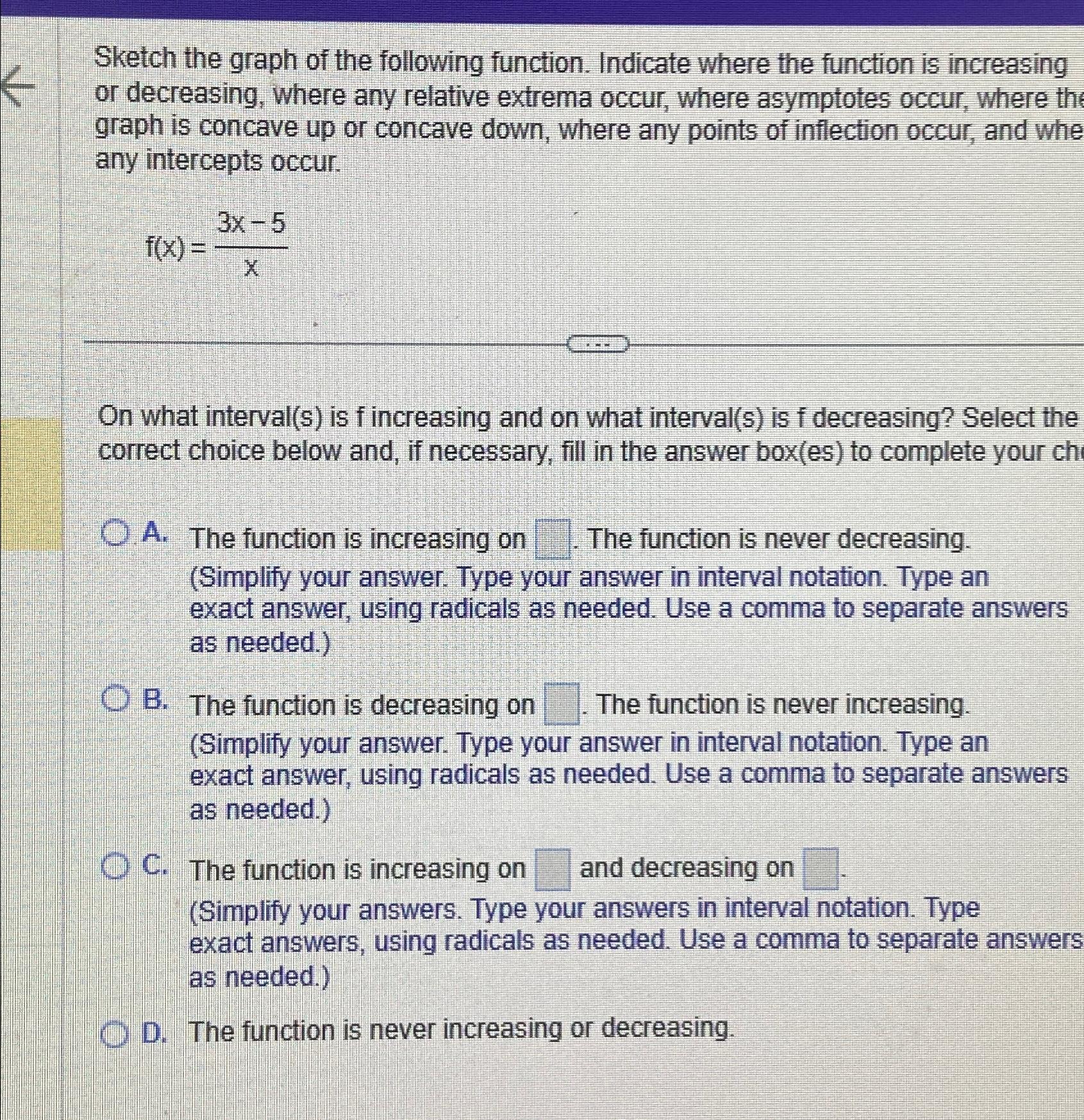 Solved Sketch the graph of the following function. Indicate | Chegg.com