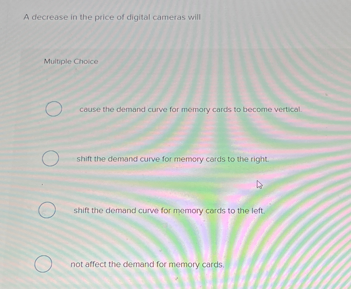 Solved A decrease in the price of digital cameras | Chegg.com
