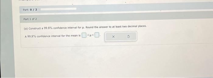Solved please use TSI-84 plus graphing caculator! part 2 | Chegg.com