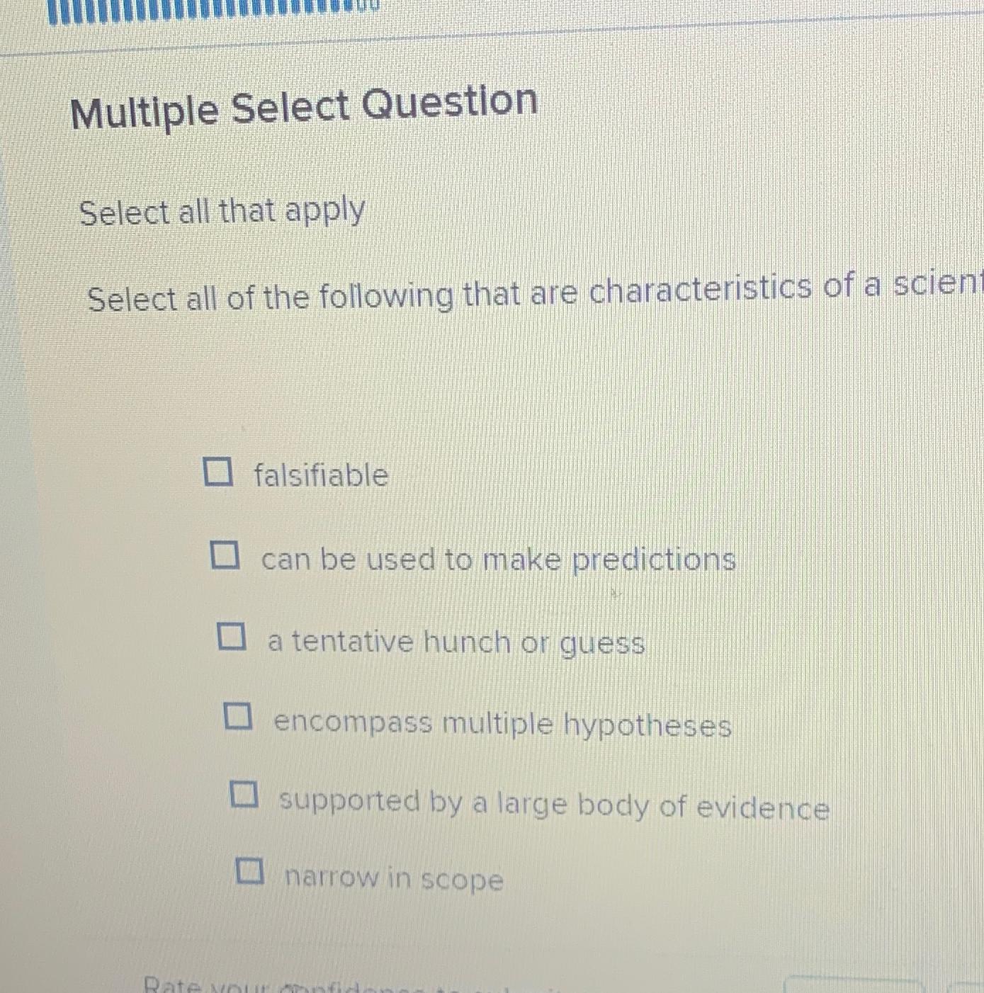 Solved Multiple Select QuestionSelect all that applySelect | Chegg.com