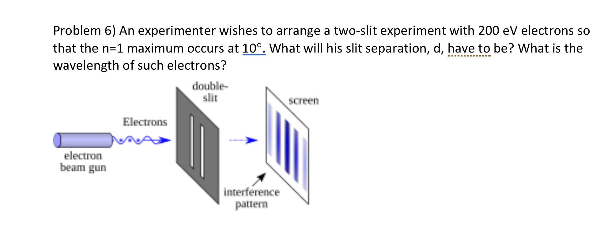 Solved Problem 6) ﻿An experimenter wishes to arrange a | Chegg.com