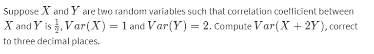 Solved Suppose x ﻿and Y ﻿are two random variables such that | Chegg.com
