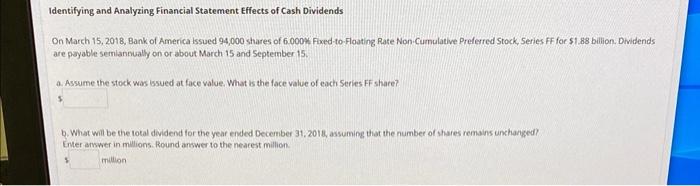 Solved Identifying and Analyzing Financial Statement Effects | Chegg.com