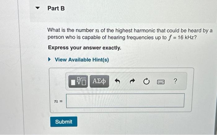 Solved Part A What is the frequency f1 of the string's | Chegg.com