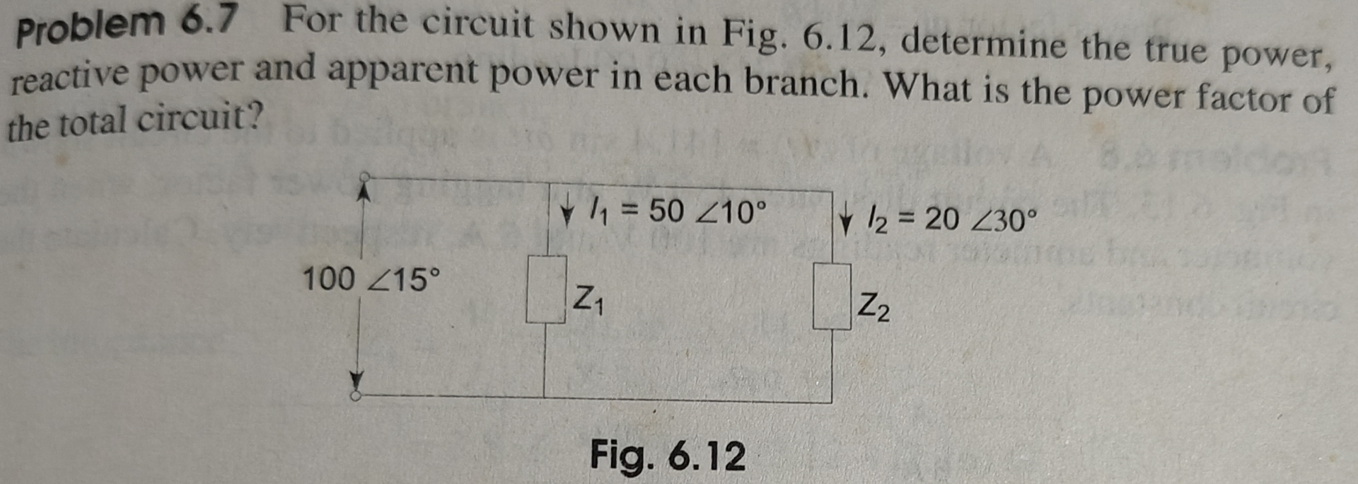 Solved Problem 6.7 ﻿For the circuit shown in Fig. 6.12, | Chegg.com