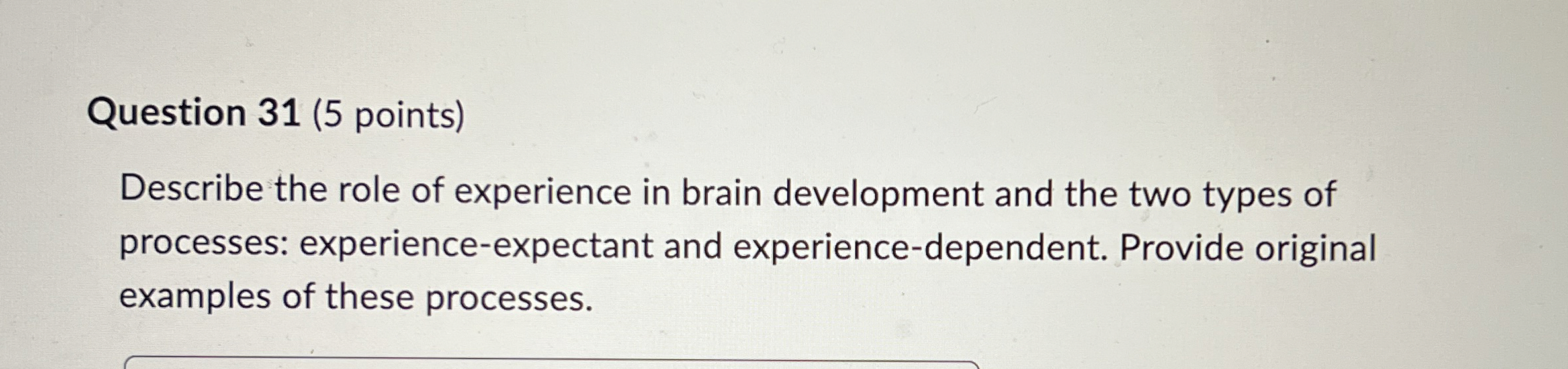 Solved Question 31 (5 ﻿points)Describe the role of | Chegg.com