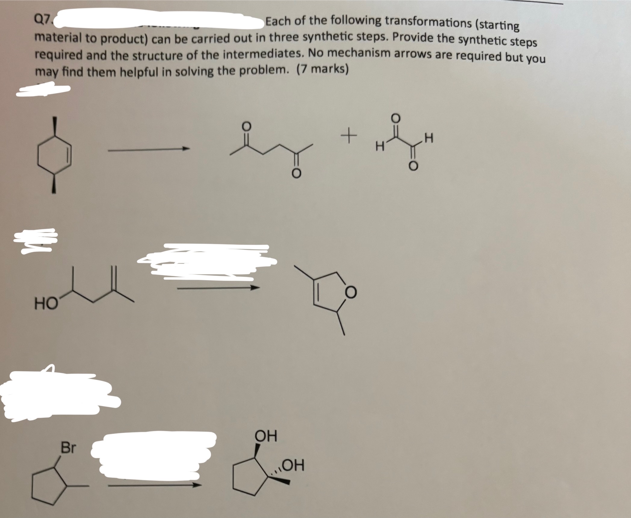 Solved Q7. q, ﻿Each of the following transformations | Chegg.com
