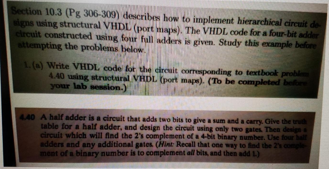 Solved please write vhdl code easy to read and guided steps | Chegg.com