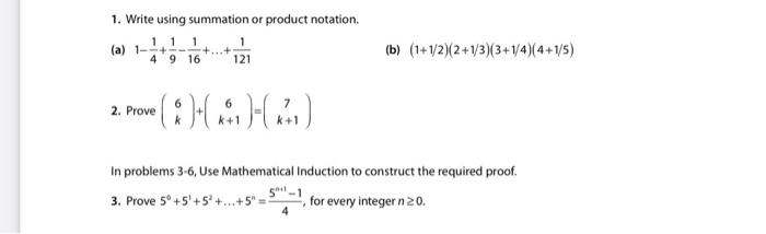 Solved 1. Write using summation or product notation. 1 1 1 1 | Chegg.com