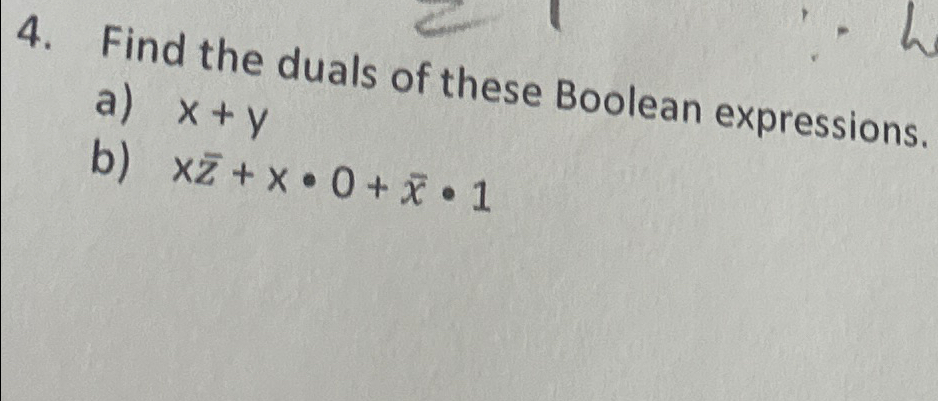 Solved Find the duals of these Boolean | Chegg.com