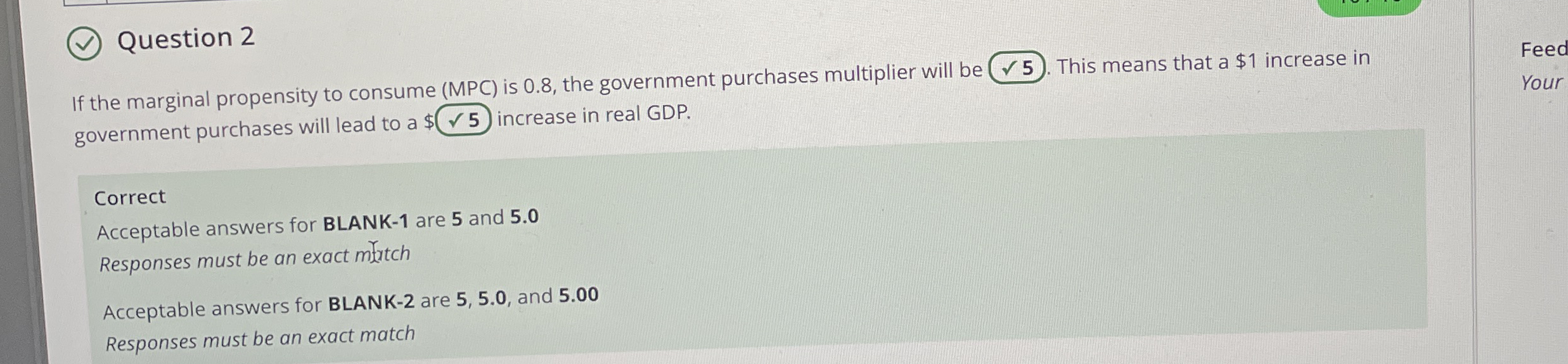 Solved Question 2If the marginal propensity to consume (MPC) | Chegg.com