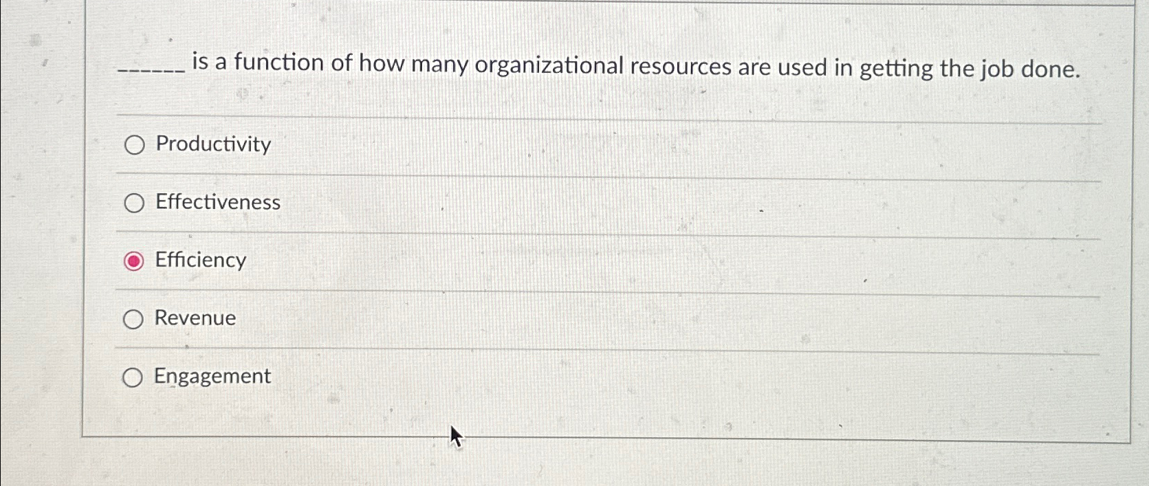 Solved is a function of how many organizational resources | Chegg.com