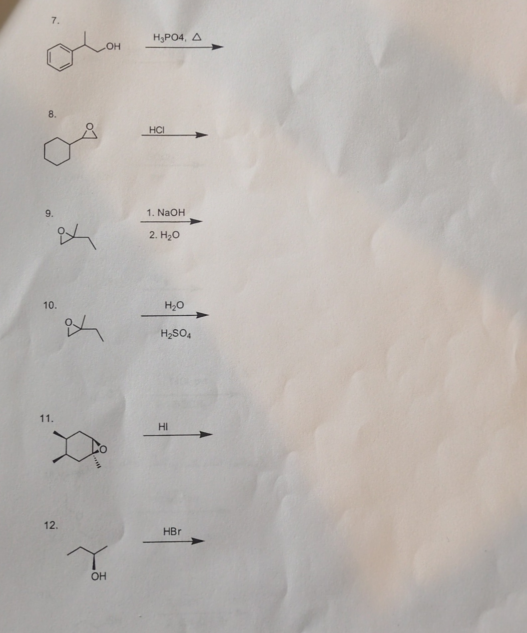 Solved Chapter 9 ﻿Alcohols, Ethers, Epoxides, Thiols, and | Chegg.com
