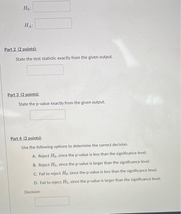 Solved Scenario: You have been tasked with investigating if | Chegg.com