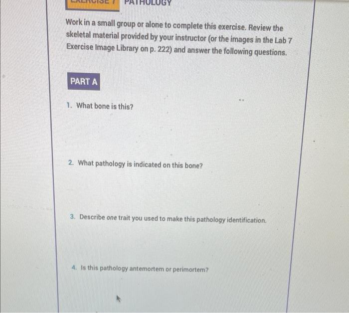 EXERCISE 7 PATHOLOGY PARTA Figure Credit: Courtesy of | Chegg.com