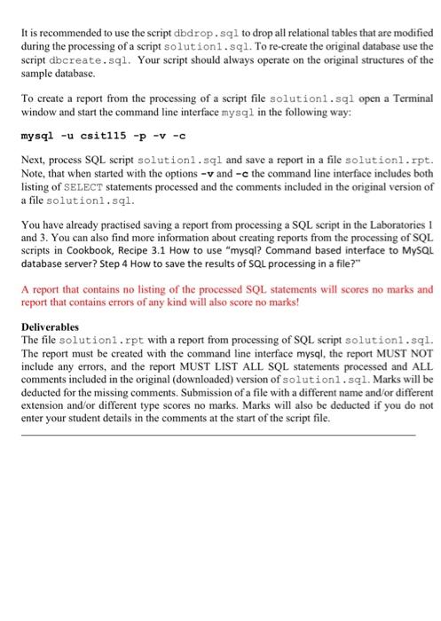 Solved Tasks Task 1 (3 marks) Download a file solution.sql | Chegg.com