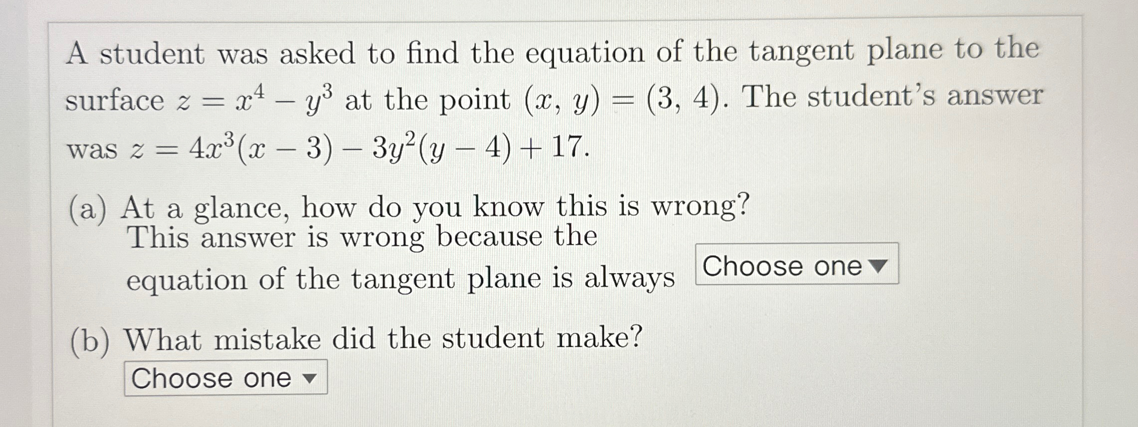 Solved A student was asked to find the equation of the | Chegg.com