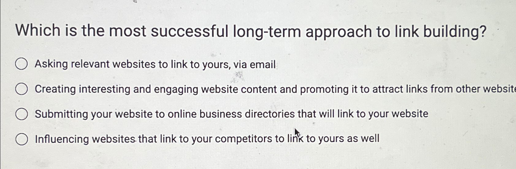 Solved Which is the most successful long-term approach to | Chegg.com