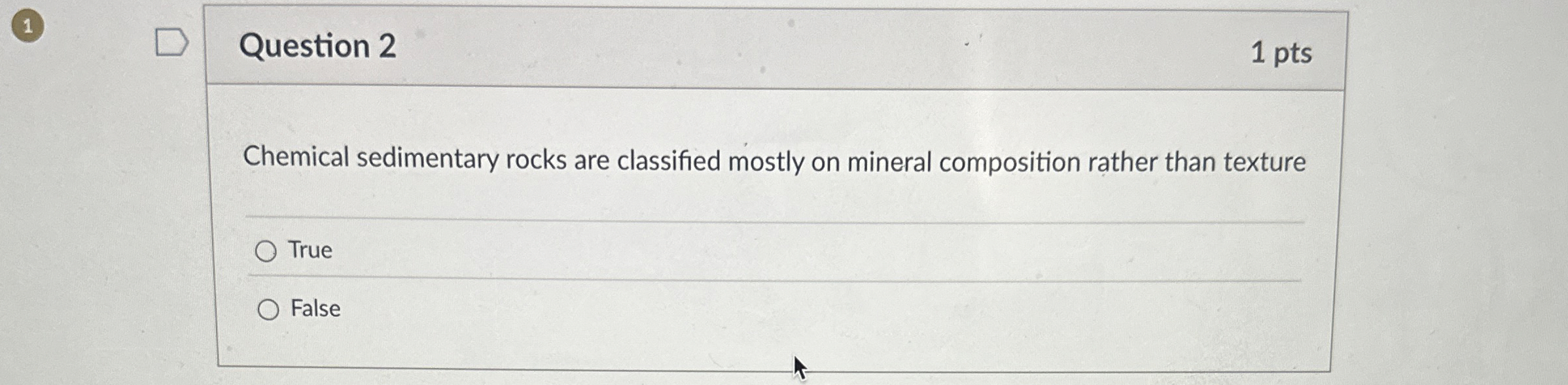 Solved Question 2Chemical sedimentary rocks are classified | Chegg.com