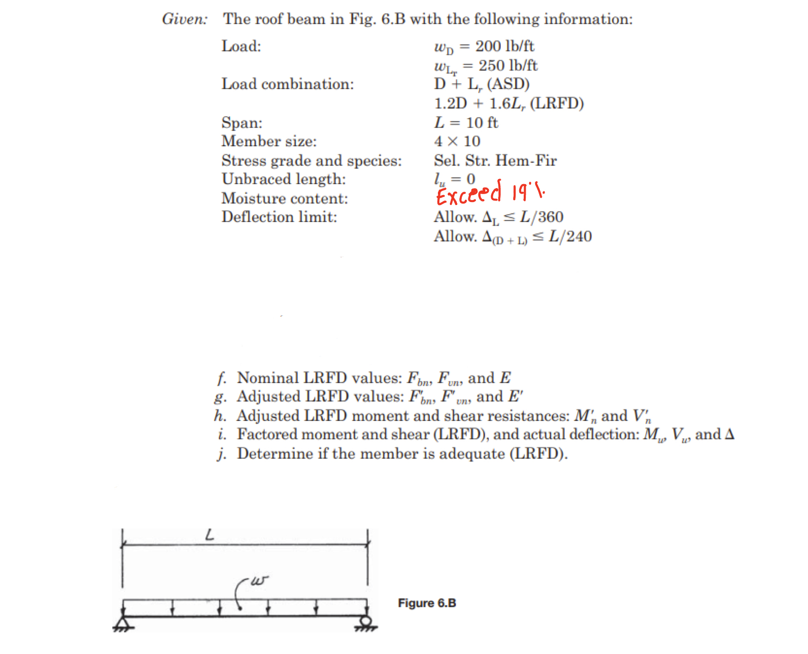 Solved f. ﻿Nominal LRFD values: Fbn,Fvn, ﻿and Eg. ﻿Adjusted | Chegg.com