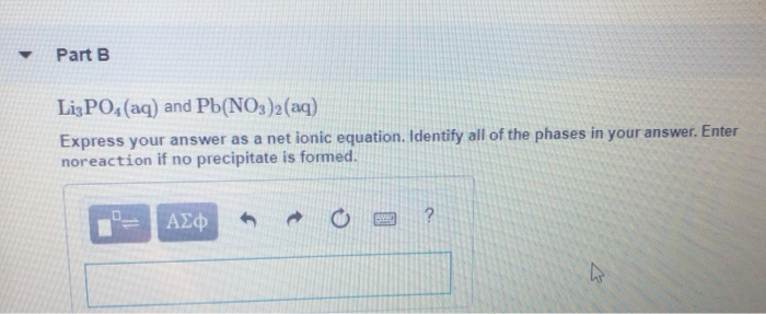 Solved Part A Zn(NO3)2(aq) and Li,S(aq) Express your answer | Chegg.com