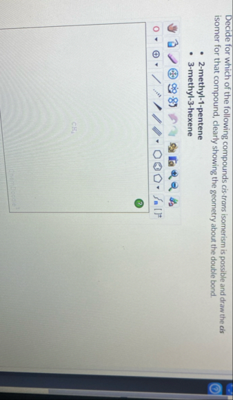 Solved Decide for which of the following compounds cis-trans | Chegg.com