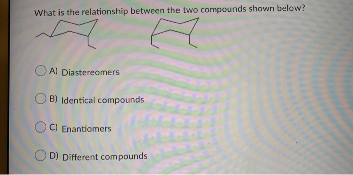 Solved What is the relationship between the two compounds | Chegg.com