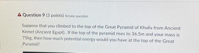 Solved Question 9 ( 3 points) Retake question Suppose that | Chegg.com Solved Question 9 ( 3 points) Retake question Suppose that | Chegg.com