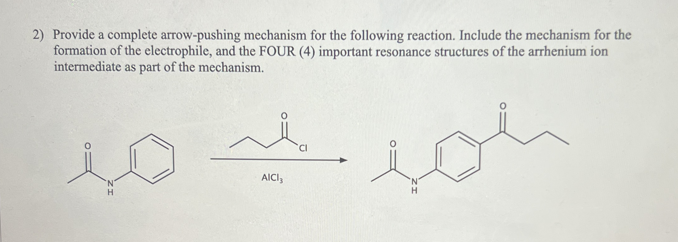 Solved Provide a complete arrow-pushing mechanism for the | Chegg.com