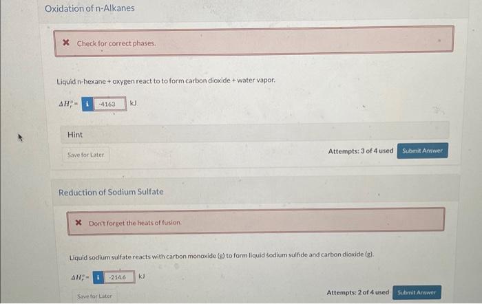 Solved Use tabulated heats of formation to determine the | Chegg.com