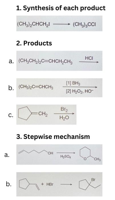 Solved 1. Devise a synthesis of each product from the given | Chegg.com
