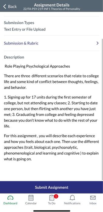 Solved Submission Types Text Entry or File Upload Submission | Chegg.com