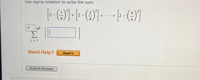 Solved Use sigma notation to write the sum. | Chegg.com