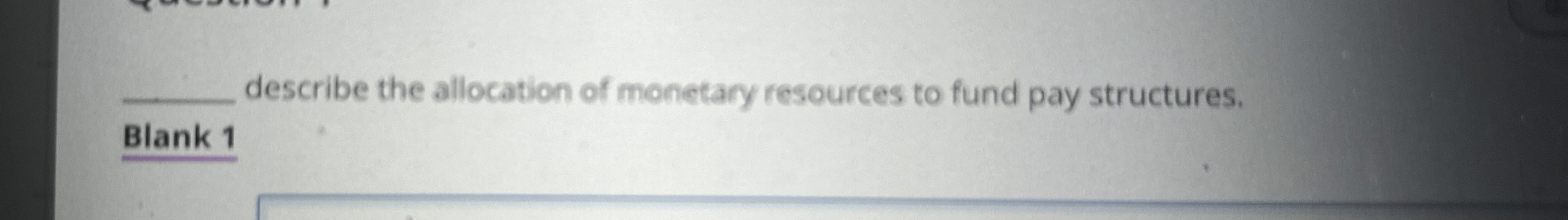 Solved describe the allocation of monetary resources to fund | Chegg.com