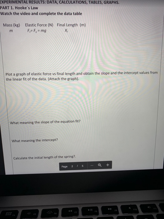 Solved EXPERIMENTAL RESULTS: DATA, CALCULATIONS, TABLES, | Chegg.com