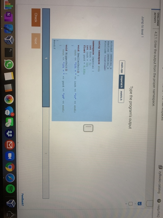 Solved Leadus zyBooks catalog CHALLENGE ACTIVITY Help/FAQ | Chegg.com